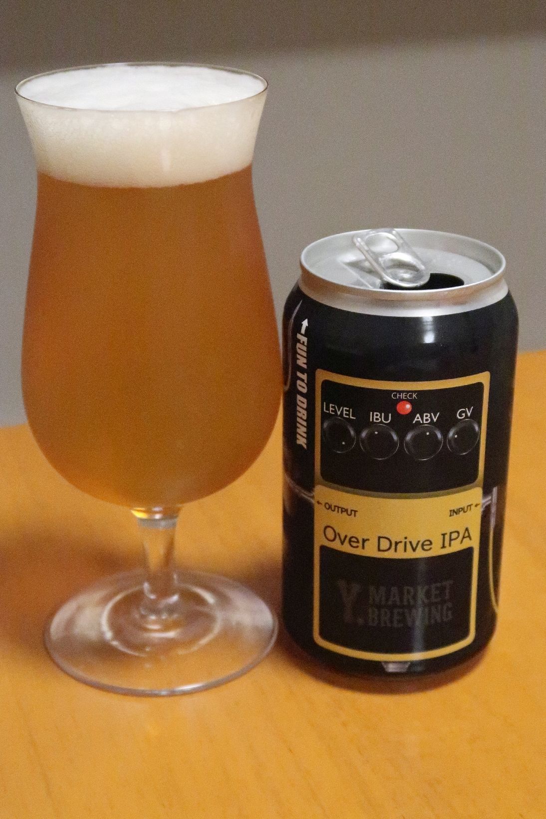Y.MARKET BREWING Over Drive IPA: きょうの幸せビール