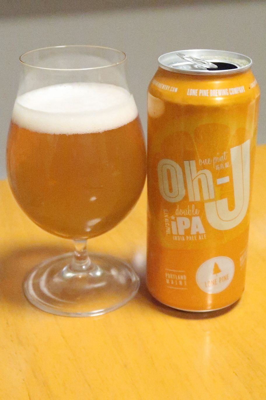 LONE PINE Oh-J double IPA: きょうの幸せビール